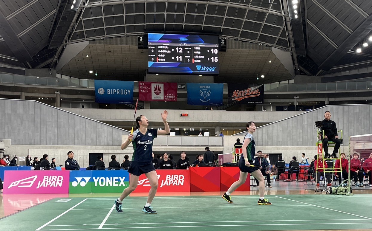 バドミントンS/J リーグ2023 TOP4 トーナメント（準決勝・決勝）｜北都銀行バドミントンクラブ